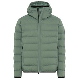 Daunenjacke BOSS Green "OW Riplite JT HD", Herren, Gr. M, gr&uuml;n (open gr&uuml;n358), Web, Obermaterial: 100% Polyamid. F&uuml;llung: 80% Entendaune, 20% Entenfeder, unifarben, regular fit normal, hoch geschlossener Ausschnitt, elastischer Bund, Jacken Daunenjacke, abenehmbare Kapuze wasserabweisend regular fit, 4-Wege Stretch