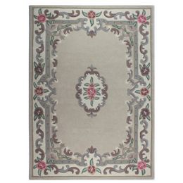Wollteppich FLAIR RUGS, B:150cm H:10mm L:240cm, beige, Wolle, Wohnzimmer, Teppiche, "Aubusson", Wolle, Teppich, Wohnzimmer, Schlafzimmer, Esszimmer