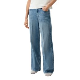 Schlagjeans s.Oliver "SURI", Damen, Gr. 40, L&auml;nge 30, light blau, Denim/Jeans, Obermaterial: 76% Baumwolle, 23% Polyester, 1% Elasthan, normal lang, Jeans, mit Stretch-Anteil