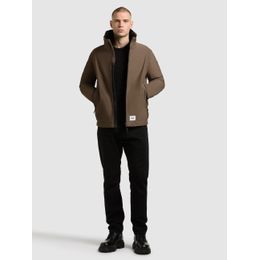 Blouson Khujo "HUEY", Herren, Gr. L, dull gr&uuml;n, 83% Polyester, 17% Elasthan, unifarben, regular fit, eingesetzt elastischer Bund mit Windstopper, Jacken Blouson