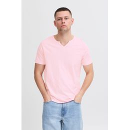 Blend Damen T-Shirt "BHAshton"chalk pink, Gr. L, meliert, Web, 100% Baumwolle, Shirts, Basic T-Shirt mit V-Ausschnitt