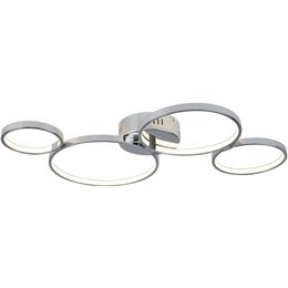 Searchlight LED Deckenleuchte "Deckenleuchte Solexa, 1-flammig", 1, H: 7,4cm, 1 Stk., wei&szlig;, Wohnzimmer, Leuchten, Minimalistisches Ambiente