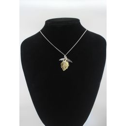 Adelia&acute;s ADELIA ́S Damen Amulett "Amulett Anh&auml;nger Talisman Amulett Anh&auml;nger Talisman", Zinnsilber, gold, Zinn, Schmuckanh&auml;nger, Blattelfe &ndash; Symbol f&uuml;r