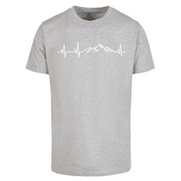 F4NT4STIC Shirt 'Mountain Heartbeat' male Grey size XL