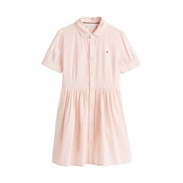 Tommy Hilfiger Kleid M&auml;dchen Gr&ouml;&szlig;e 128 ros&eacute; / wei&szlig;