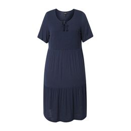 Ulla Popken Kleid Damen Gr&ouml;&szlig;e 62/64 marine Winterkleid