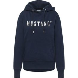 Mustang Sweatshirt 'Margo' Damen Gr&ouml;&szlig;e L dunkelblau / wei&szlig;