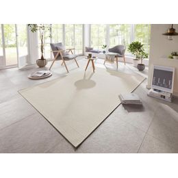Teppich ELLE DECORATION, B:80cm H:4mm L:150cm, beige, Kunstfaser, Wohnzimmer, Teppiche, "Millau", Flachgewebe, In-& Outdoor, Modern, Terrasse,