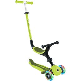 Globber Kinder Tretroller "GO-UP ACTIVE LIGHTS mit Leuchtrollen"gr&uuml;n, B:28cm L:67cm, Roller, Dreirad, Laufrad und Scooter