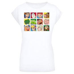 F4NT4STIC Shirt 'Disney Toy Story Character Squares' female White size XXXL