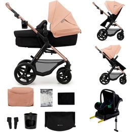 Kinderkraft Kinder Kombi-Kinderwagen "MOOV 2 4in1 EVA", beige, Stahl, Kinderwagen, mit EVA-R&auml;dern