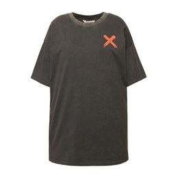 Studio Untold Shirt Damen Gr&ouml;&szlig;e XXL/XXXL graumeliert / orange / wei&szlig;