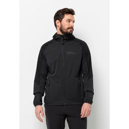 Jack Wolfskin Herren Softshelljacke "FELDBERG HOODY M", grau, Gr. XXXL, OBERSTOFF 100% POLYESTER FUTTER 100% POLYESTER, Jacken
