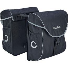 Prophete Fahrradtasche "Doppelpacktasche", B/H/T: 34,5cm x 34,5cm x 15cm, schwarz, Taschen