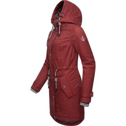 PEAK TIME Damen Regenjacke "L60042", rot, Gr. 5XL, Obermaterial: 100% Polyurethan; Futter 1: 100% Polyester; Futter 2: 60% Baumwolle, 40% Polyester;