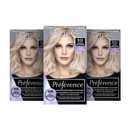 L'Or&eacute;al L'OR&Eacute;AL PARIS Damen Coloration "Pr&eacute;f&eacute;rence Cool Blondes", gelb, Colorationen, mit pflegender Formel