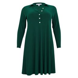 Yoek Kleid Damen Gr&ouml;&szlig;e 56/58 dunkelgr&uuml;n Winterkleid