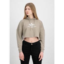 Damen Hoodie "Basic Hoodie COS Women", beige, Gr. L, Alpha Industries, Obermaterial: 80% Baumwolle, 20% Polyester, Sweatshirts