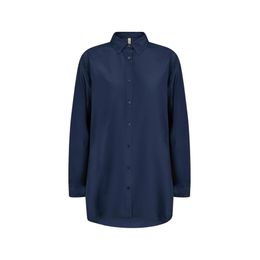 soyaconcept Damen Blusentop "Soya Concept Shirt SC-NETTI"6799 blau iris, Gr. XS, Obermaterial: 53% Polyester, 47% Baumwolle, Blusen
