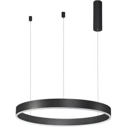 NOVA LUCE LED-H&auml;ngeleuchte "MOTIF", 1, &Oslash; 60cm, 1 Stk., schwarz, Leuchten, dimmbar, h&ouml;henverstellbar, Lichtfarbe verstellbar, Fernbedienung