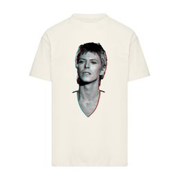 F4NT4STIC Shirt 'TV Times Pop Star David Bowie Portrait 1977' male Beige size XXL