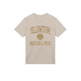 F4NT4STIC Shirt 'US National Parks Yellowstone Wyoming' male Beige size M