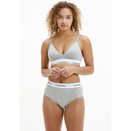 Damen Still-BH, Calvin Klein Underwear, Gr. XS, grau, Obermaterial: 53% Baumwolle, 35% Modal, 12% Elasthan, BHs, mit Logo Unterbrustband