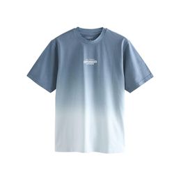 next T-Shirt Herren Gr&ouml;&szlig;e 4XL taubenblau / pastellblau / wei&szlig;