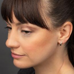 ONE ELEMENT Damen Paar Creolen "Zirkonia Ohrringe Creolen aus 333 Gelbgold", Damen,mit Zirkonia, Gelbgold 333 Goldgold, Gelbgold 333, Gold, Ohrringe,