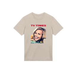 F4NT4STIC T-Shirt 'TV Times Honor Blackman 1964 Cover' Herren Gr&ouml;&szlig;e L sand / rot