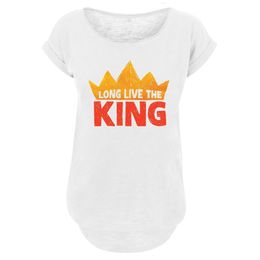 F4NT4STIC Shirt 'Disney K&ouml;nig der L&ouml;wen Movie Long Live The King' female White size M