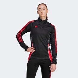Damen Trainingsshirt "TIRO24 TRTOPW", schwarz, Gr. S, adidas Performance, Obermaterial: 100% Polyester, Shirts, schmale Passform, mit Rei&szlig;verschluss,