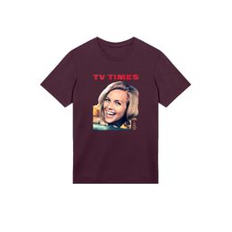 F4NT4STIC T-Shirt 'TV Times Honor Blackman 1964 Cover' Herren Gr&ouml;&szlig;e L mischfarben / karminrot