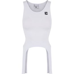 Karl Kani Damen Muskelshirt "Karl Kani Damen KW241-002-2 Karl Kani KK Og Corset Strap Top"wei&szlig;, Gr. XXS, bedruckt, 95% Baumwolle, 5% Elasthan, Shirts