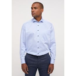 Eterna Herren Langarmhemd "COMFORT FIT"hellblau, Gr. 48, Satin, 100% Baumwolle, Hemden, NON IRON (b&uuml;gelfrei)