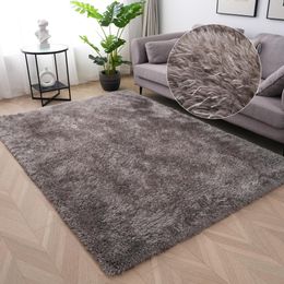 Hochflor-Teppich my home, B:230cm H:53mm L:320cm, grau, Kunstfaser, Teppiche, "Micro Shaggy, aus weicher Mikrofaser", weich, flauschig, Uni-Farben,
