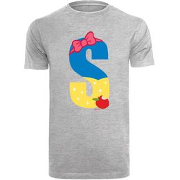 F4NT4STIC T-Shirt 'Disney Alphabet S Is For Snow White' Herren Gr&ouml;&szlig;e XXL blau / gelb / graumeliert / rot