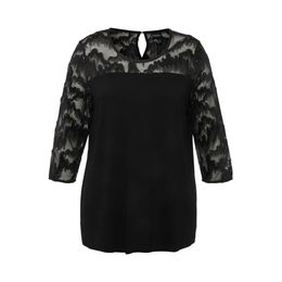 Ulla Popken Bluse Damen Gr&ouml;&szlig;e XXXL/4XL schwarz