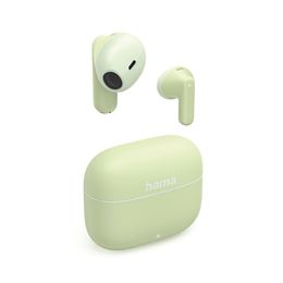 Hama In-Ear-Kopfh&ouml;rer "Bluetooth Kopfh&ouml;rer mit Mikrofon (True Wireless Headset, TWS Earbuds)", gr&uuml;n, Kopfh&ouml;rer