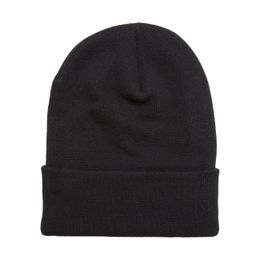 Flexfit Herren Beanie "Flexfit Unisex Heavyweight Organic Long Beanie", schwarz, 90% Baumwolle (Bio), 8% Polyester, 2% Elasthan, M&uuml;tzen