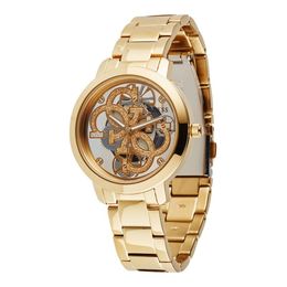Guess Analog Watch 'Quattro Clear' female Gold size One Size