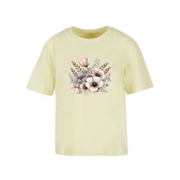 F4NT4STIC Shirt 'Blumenstrau&szlig; Boho' female Yellow size M