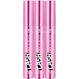 Essence Damen Mascara "LASH LIKE A BOSS INSTANT VOLUME & LENGTH MASCARA ULTRA BLACK", schwarz, Augen-Kosmetika, mit ultraschwarzer Textur