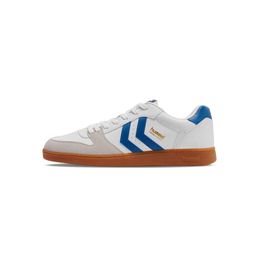 Hummel Sneaker 'Handball Perfekt' Damen Gr&ouml;&szlig;e 47 blau / gold / hellgrau / wei&szlig;