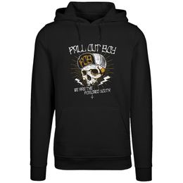 F4NT4STIC Sweatshirt 'Fall Out Boy Chest Youth Skull' Damen Gr&ouml;&szlig;e L gelb / schwarz / wei&szlig;