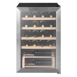 Hanseatic Weink&uuml;hlschrank "HWC20FCBH-2", B:43cm H:69cm T:47cm, silber, K&uuml;che, Weink&uuml;hlschr&auml;nke, mit digitaler Temperaturanzeige, LED Beleuchtung