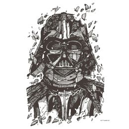 Komar Bild "Star Wars Darth Vader Drawing", B/H/T: 40cm x 50cm, Kunstdruck,Bild,Poster,Wandbild Disney, 1 Stk., bunt, Wohnzimmer, Bilder, Wandbild