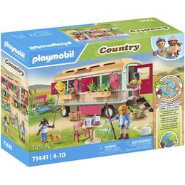 Playmobil Kinder Konstruktions-Spielset "Gem&uuml;tliches Bauwagencaf&eacute; (71441), Country", bunt, Kunststoff, Spielbausteine, teilweise aus recyceltem