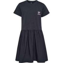 Hummel Kleid 'Maria' M&auml;dchen Gr&ouml;&szlig;e 140 marine / wei&szlig;