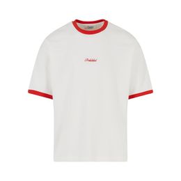 Prohibited T-Shirt 'Palermo' Damen Gr&ouml;&szlig;e L rot / wei&szlig;